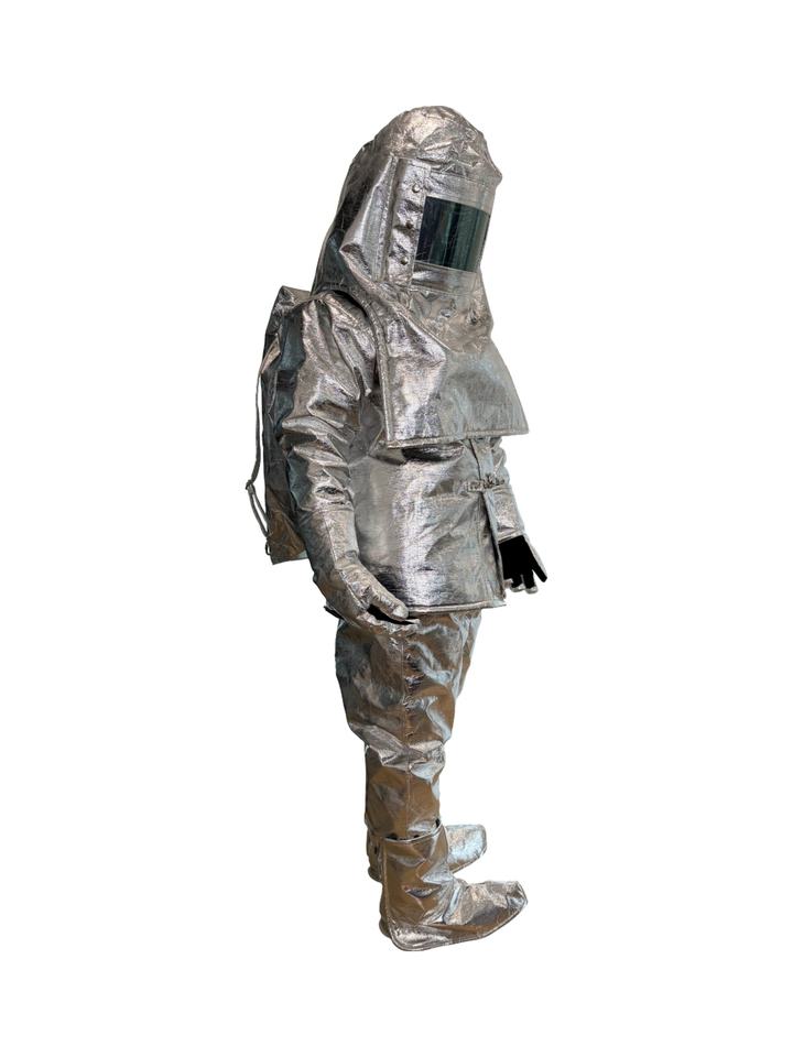Aluminum Foil Flame Retardant Fiber Composites Heat Resistant Suit 1000 ...