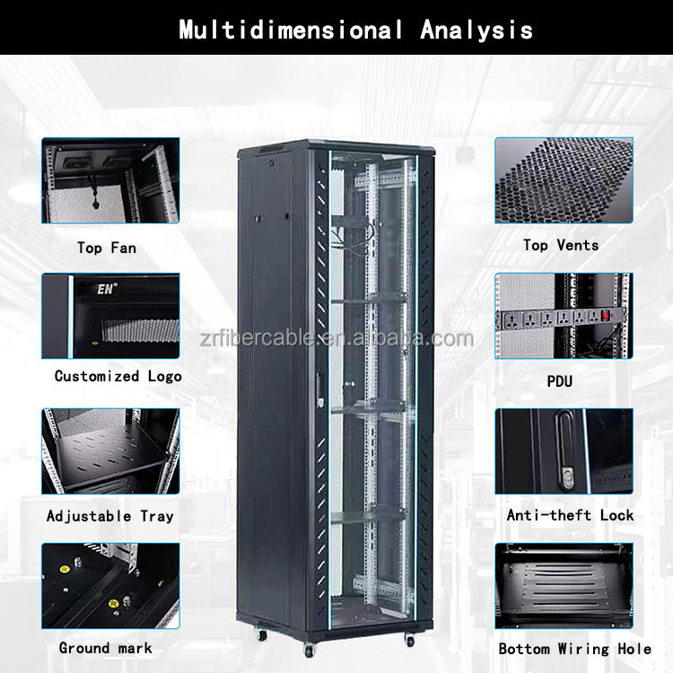 19 Inch Data Center Server Network Rack Cabinet - 12U to 47U