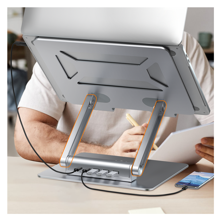360 Swivel Rotatable Foldable Height Adjustable Laptop Holder Stands ...
