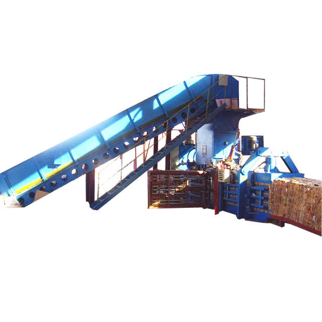 60TON Hydraulic Horizontal Cardboard Box Baling Press Automatic Cotton ...