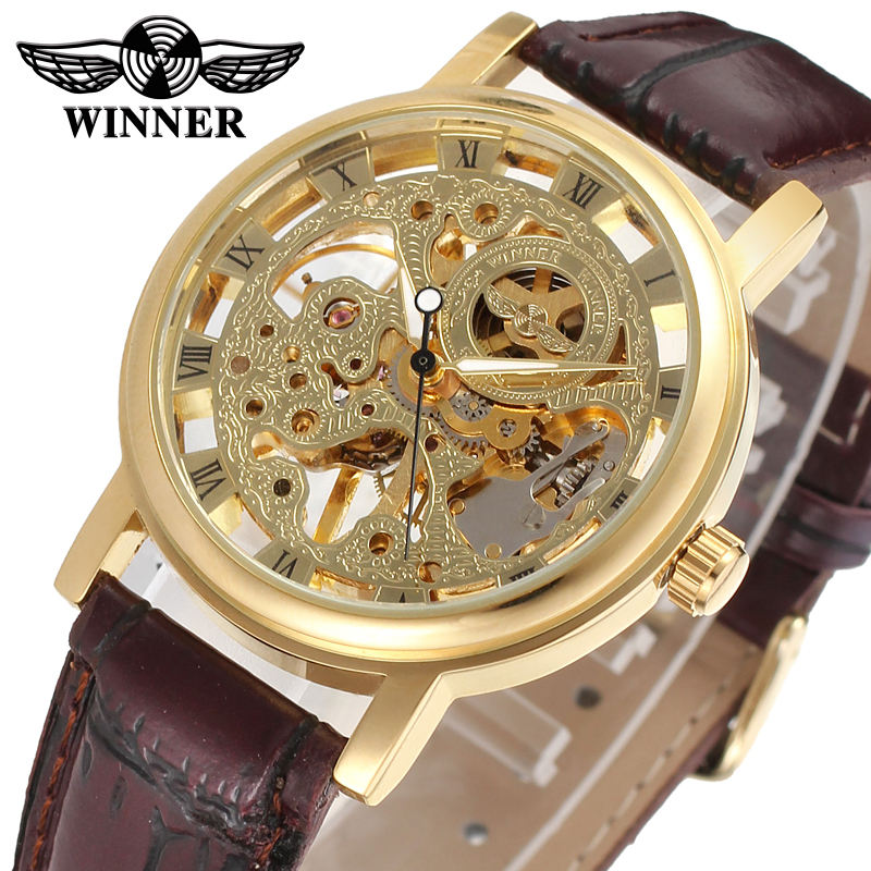 Winner Original Factory Luxury Skeleton Mechanical Watch