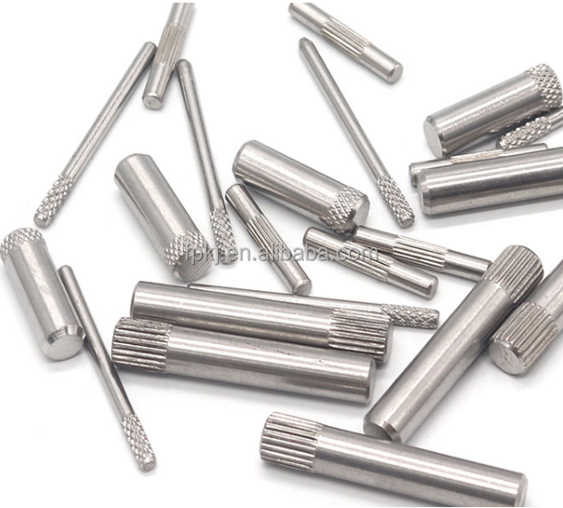 OEM Special Design Knurled Shaft Splined Rod Aluminium Pins