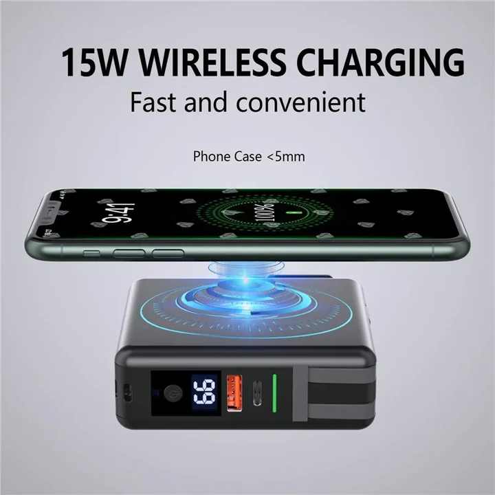 5 in 1 Super Charger - Portable Power Bank & Travel Adaptor