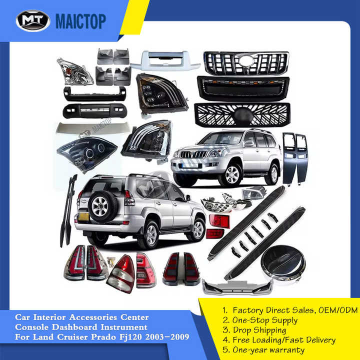 Maictop Car Interior Accessories for Land Cruiser Prado 120