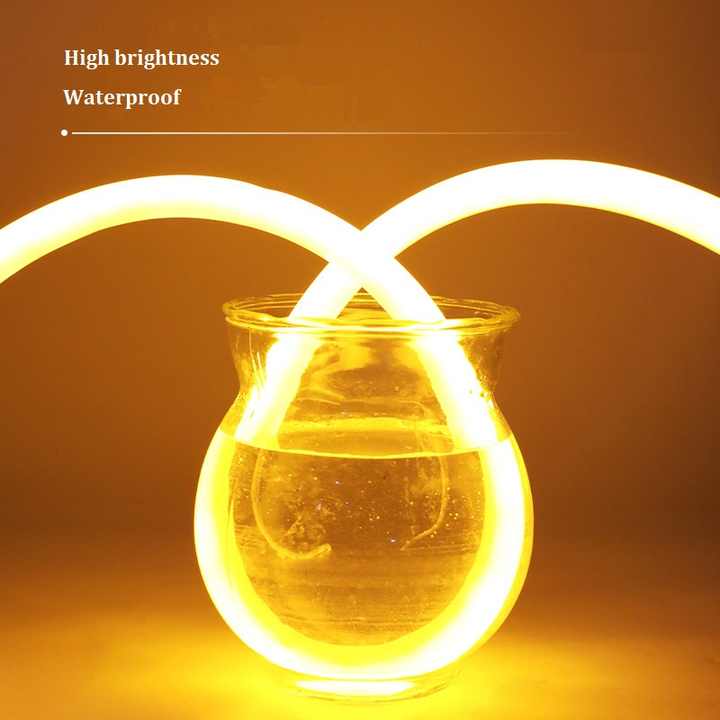 Waterproof Silicone RGB Round Strip 220V 110V 24V 12V Flexible Cuttable ...