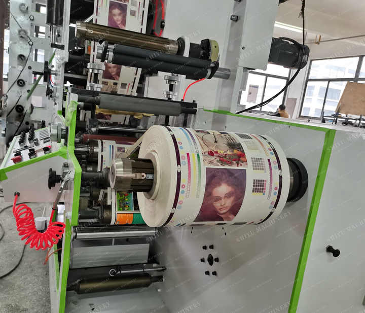 Flexo Paper Sticker Label Roll to Roll Printing Machine Plastic Label ...