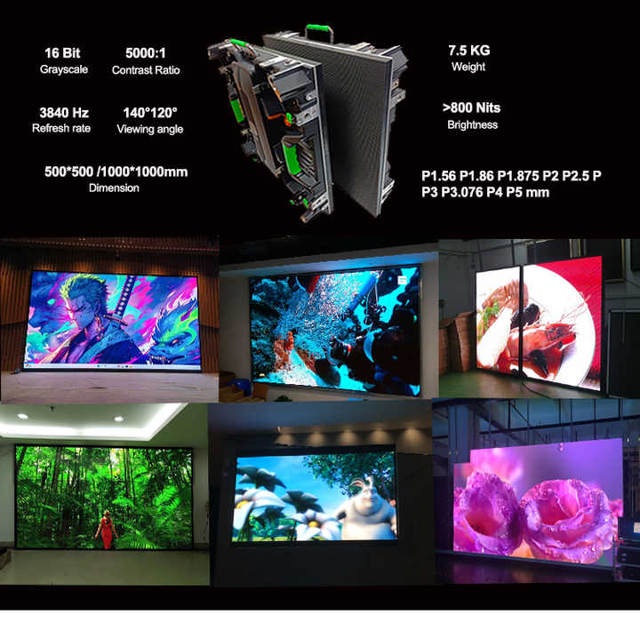 Full Color LED Display Screen Conference Room High-definition Splicing Large Screen Indoor P1.25 ...