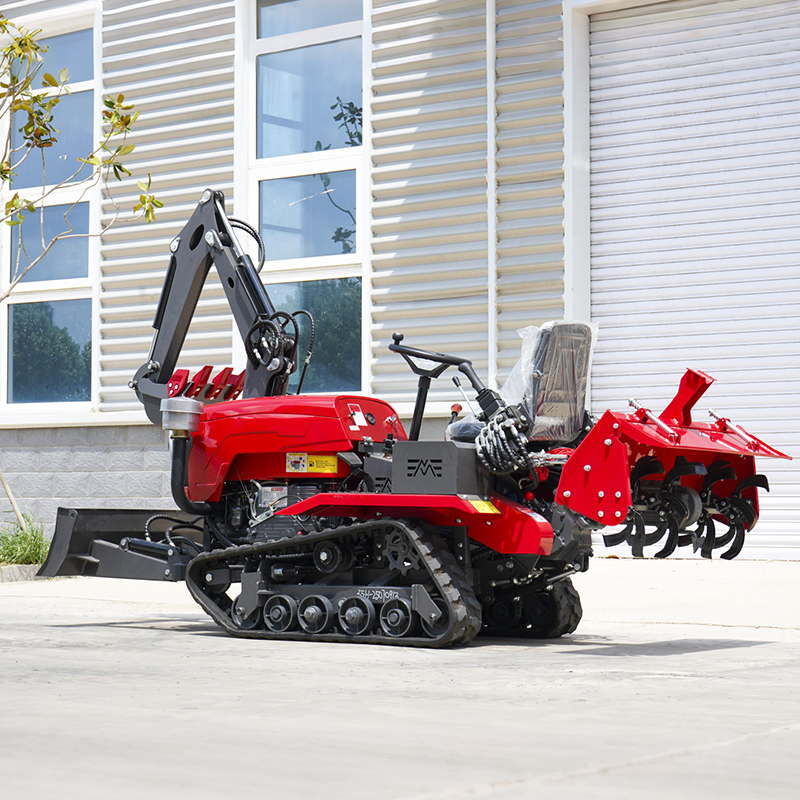 Reliable Performance with Advanced mini crawler tractor with implements ...