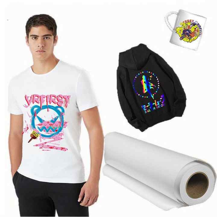 High Transfer Rate White Paper Roll Sublimation Transfer Paper for ...