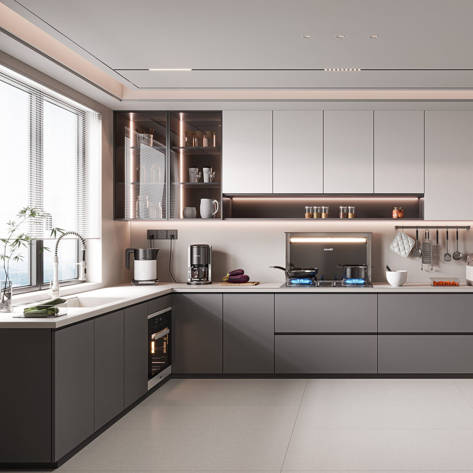Custom-Made Modern Eco-Friendly Durable Water Resistant Kitchen ...
