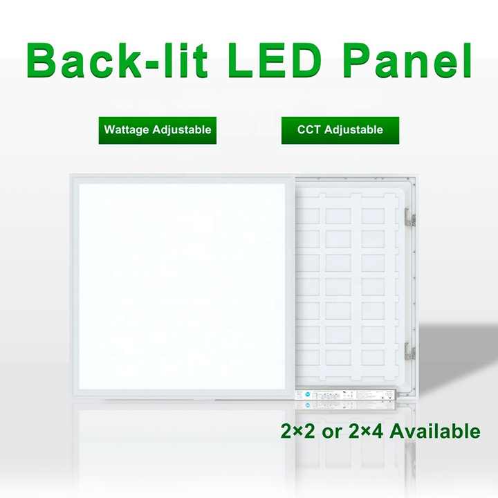 1x4 2x2 2x4 50W 40W 30W 25W 120lm/w 0-10V Dim ETL DLC Led Back Lit ...
