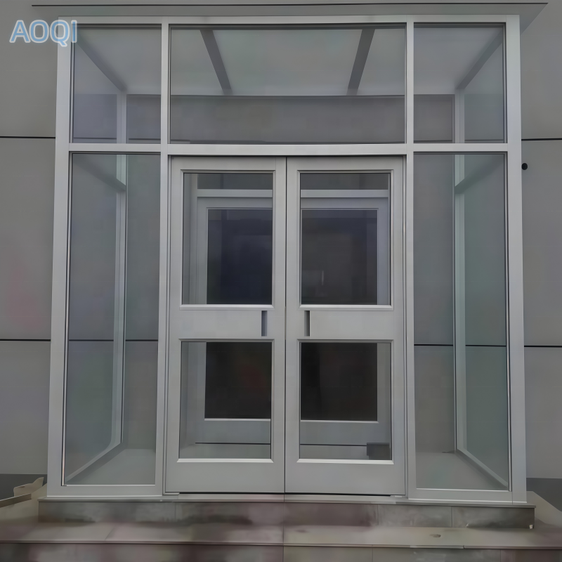 Modern Design Aluminum Alloy Double Sliding Doors with Handles Villa ...