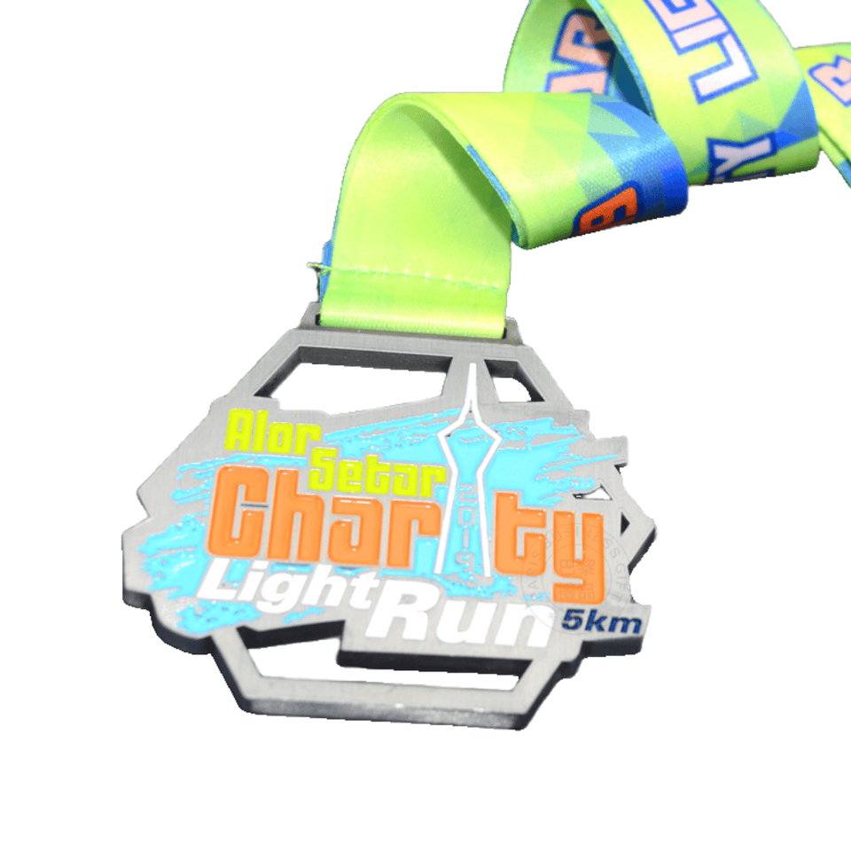Malaysia MEDAL CHARITY LIGHT RUN 5KM Colour Run Medal