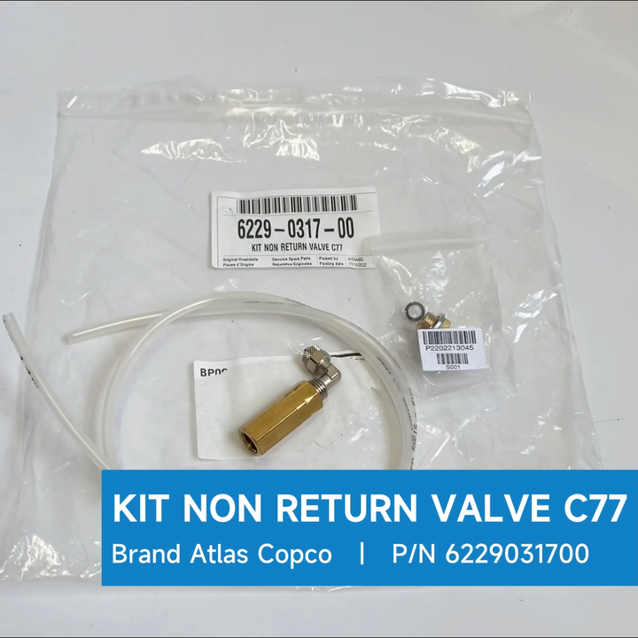 For Atlas Copco Metal Oil Stop Check Valve Kit Non-Return 6229031700 ...