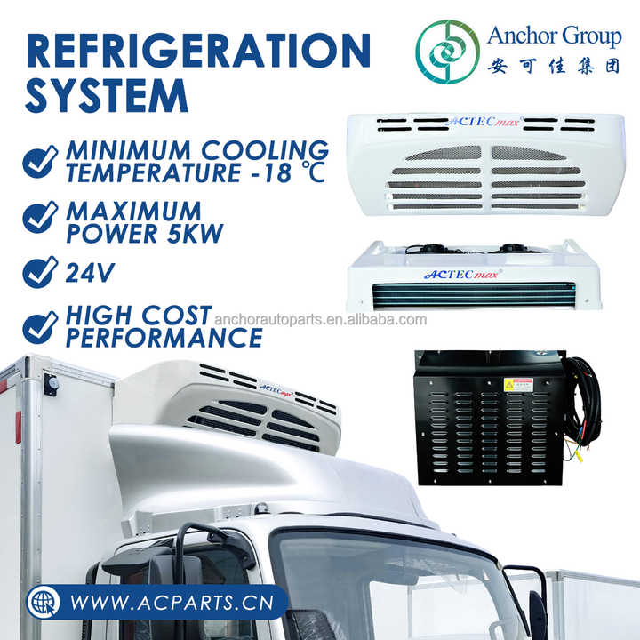 12V 24V Transport Refrigeration Units AC.133.188 Refrigerated Van Truck ...