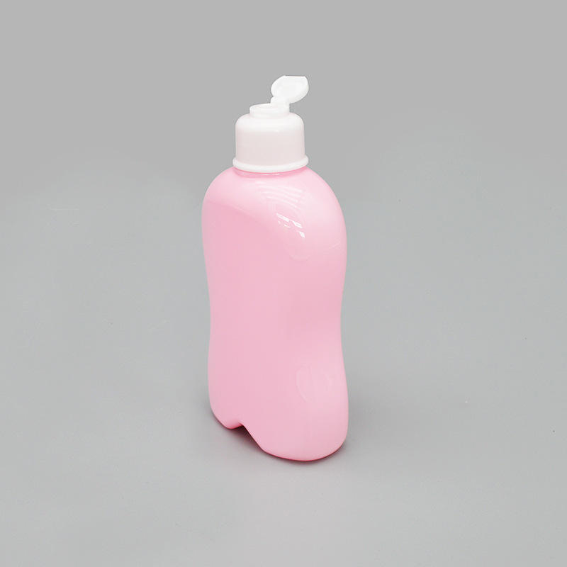 Custom Logo 180ml PE Matte Square Plastic Bottle Pump Flat Shape Face ...