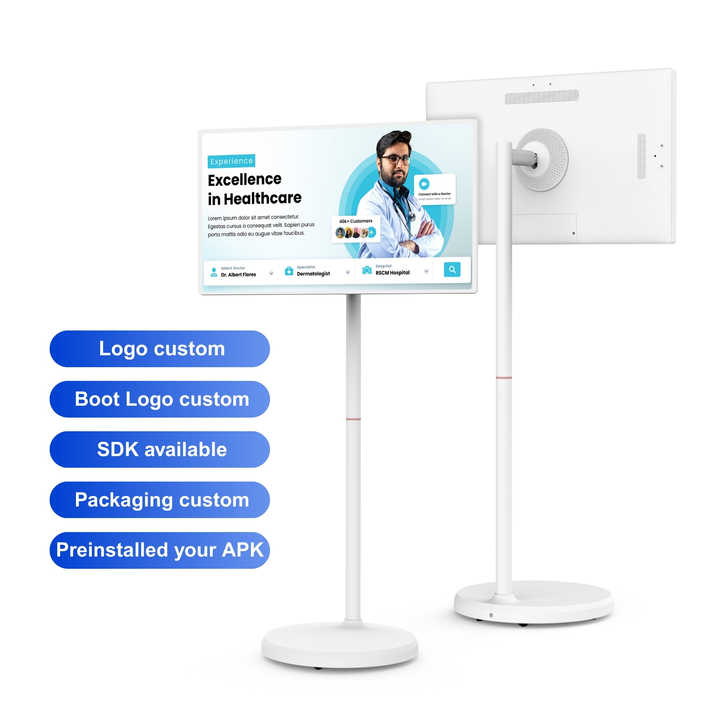 Custom 32-Inch Portable Interactive Android 13 8+128Gb Touch Screen ...