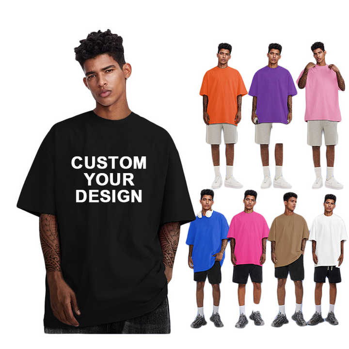 260G Women Heavy Weight T-Shirt Drop Shoulder Basic Loose Custom LOGO ...