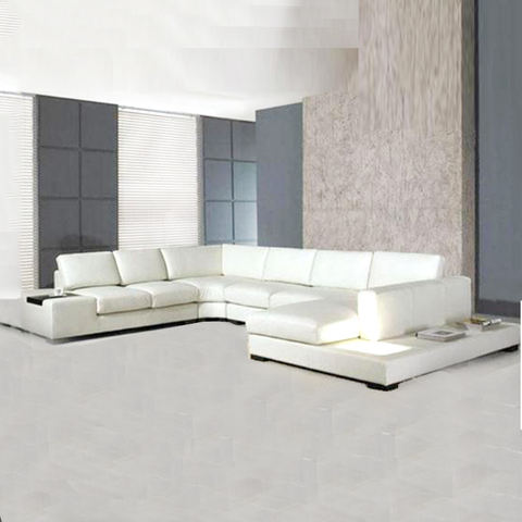 Genuine Leather Home Living Room Furniture Korean Style Sectional Sofas ...