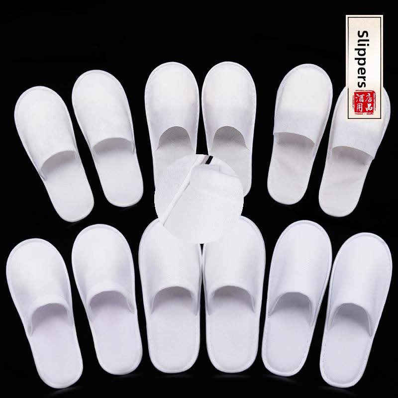 High Quality Luxury Hotel Slipper Custom Spa slippers Closed Toe Dense ...