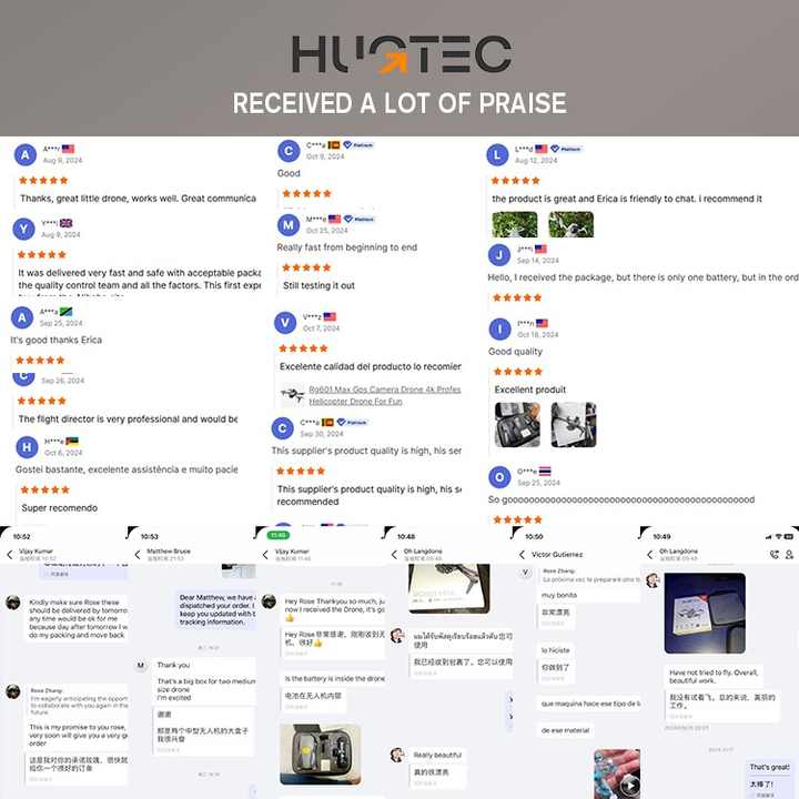 HUGTEC Ky102 Drone - 4K Dual Cameras & Smart Obstacle Avoidance