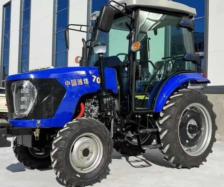 50hp Mini Farm Tractor with 4WD Front End Loader and Backhoe Small 4x4 Agriculture Farming Mini ...