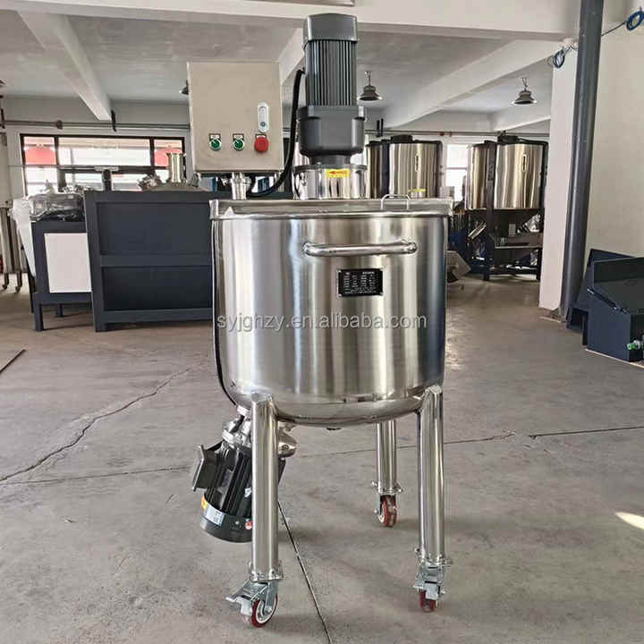 Stainless Steel Homogenizer Emulsifier Double Jacketed Liquid Storage ...