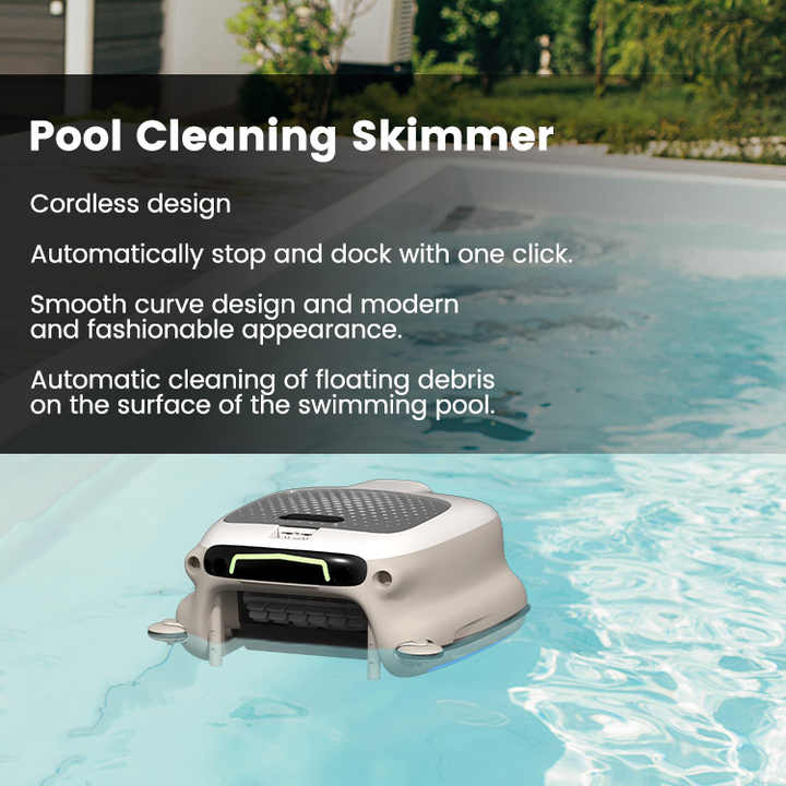 2024 Upgrade New Arrival Robotic Pool Skimmer with APP Support Monitor ...