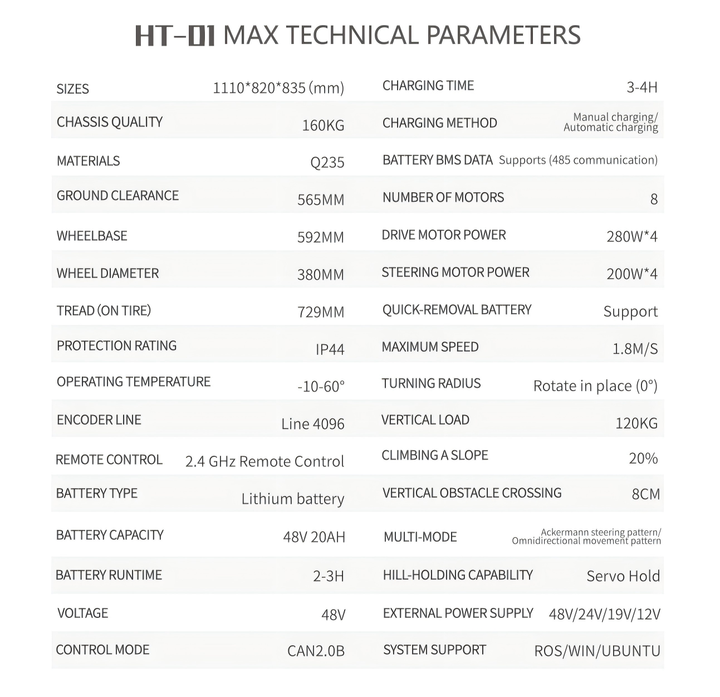 Omnidirectional Autonomous Navigation Mobile Robot Chassis 4 Wheel AGV ...