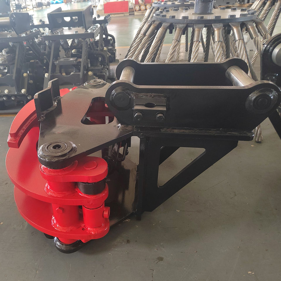 SJ01 Skid Steer Mini Excavator Tree Shear Powerful Cutting for Forestry ...