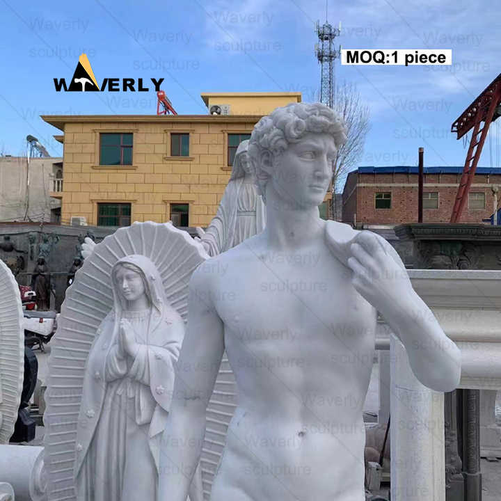 Life Size Statue David - Natural Stone Michelangelo Sculpture