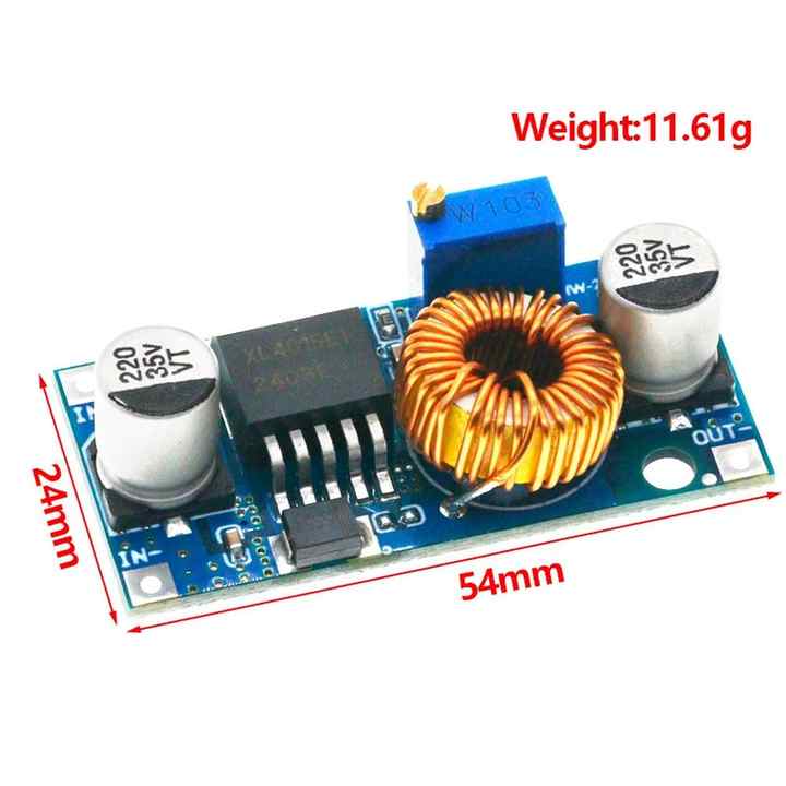 5A XL4015 DC-DC 4-38V to 1.25-36V 24V 12V 9V 5V Step Down Adjustable Power Supply Module LED ...