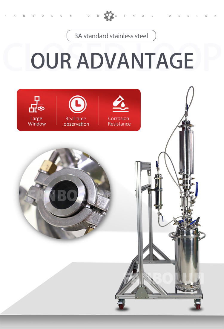 1lb 2lb 5lb 10lb Closed Loop Extractor Vegetable Oil Butane Hexane ...