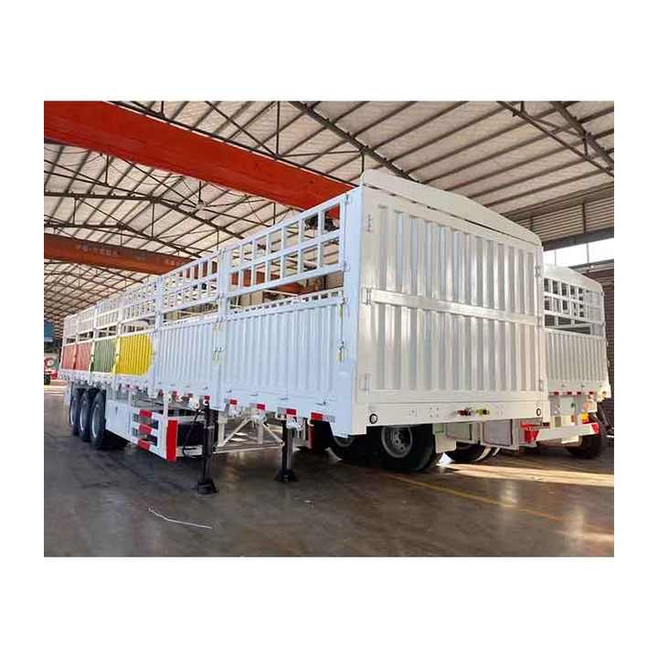 ZW GROUP 60 Ton Steel 3 Axles Semi Trailer Cattle Sheep Chicken ...