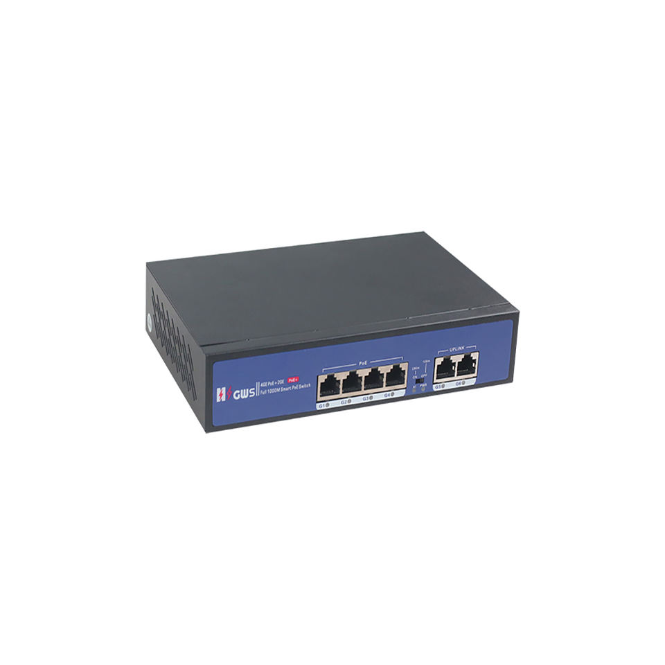 4-Port POE Network Switches Gigabit 4 *POE + 2 Uplink Port 10/100/1000M ...
