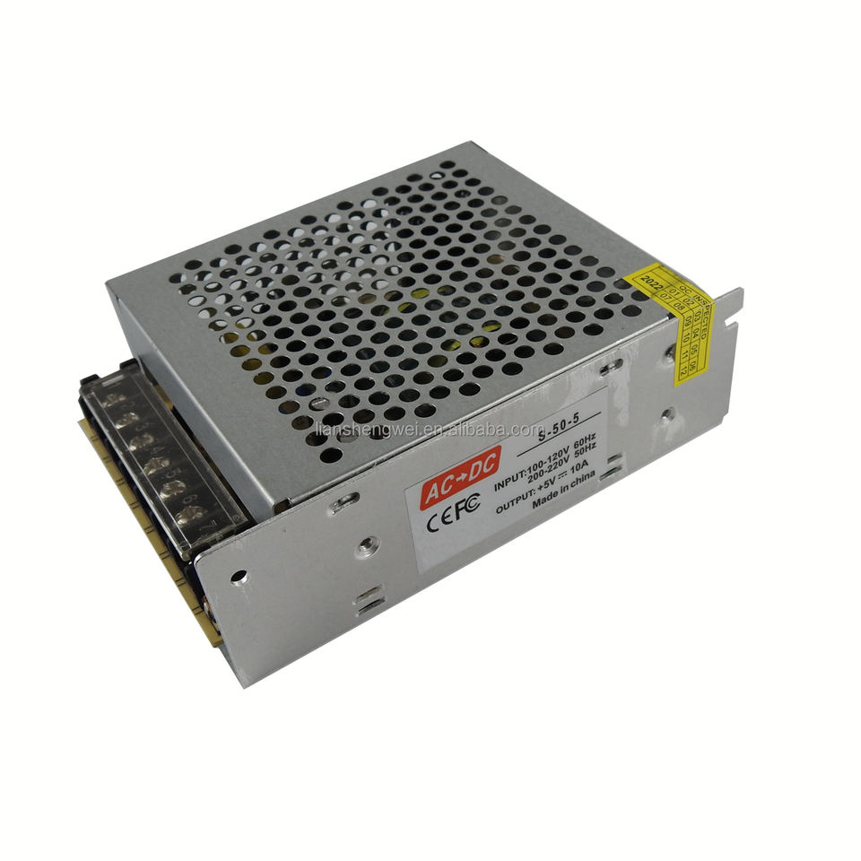 50W 5V Single Output Type Uninterruptible Power Supply (UPS) 10A Output ...