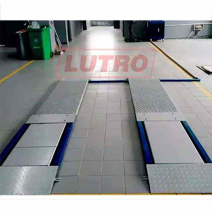 Auto Vehicle Test Line Ultra Flat Plate Brake Tester for Cars