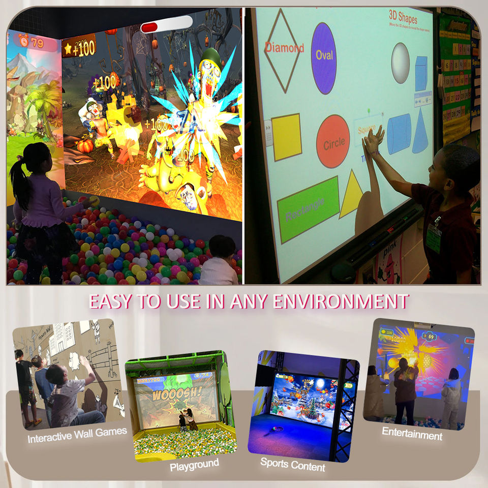Interactive Floor Wall Projection System with IR Camera Interactive ...