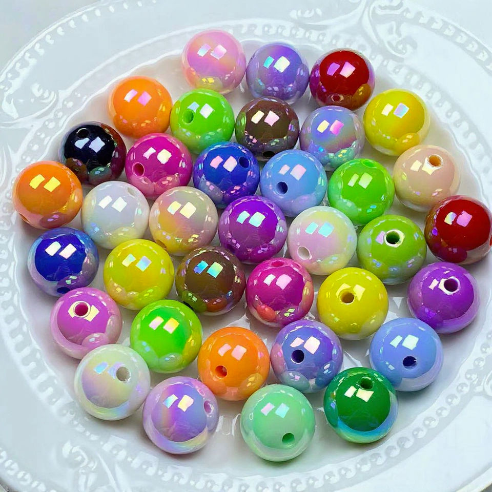 RTS Acrylic 16m Colorful Dazzling UV Non-scratch Straight Hole Round ...