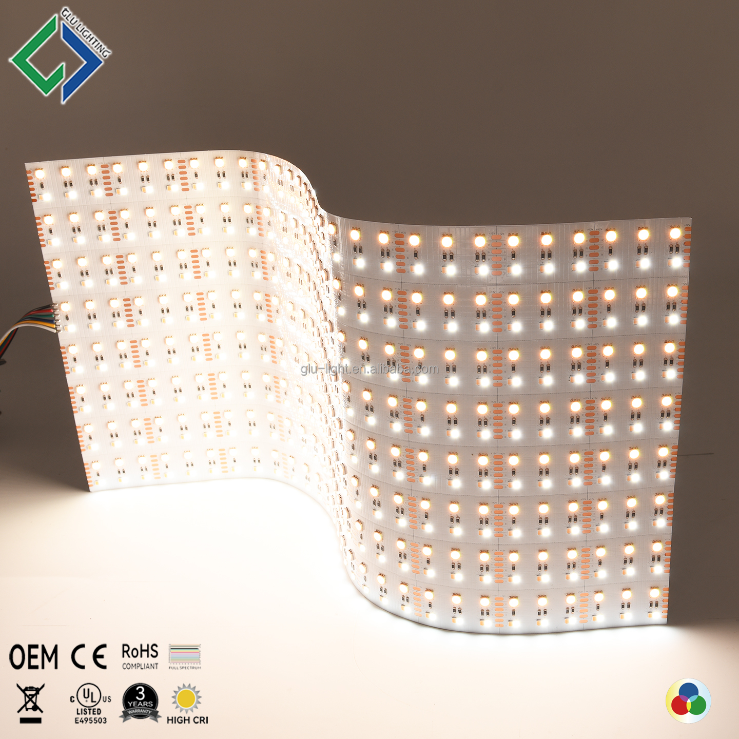 UL Listed 5050 RGB Ra95 2835 Hybrid CCT Tunable 24V RGB Chroma Led ...
