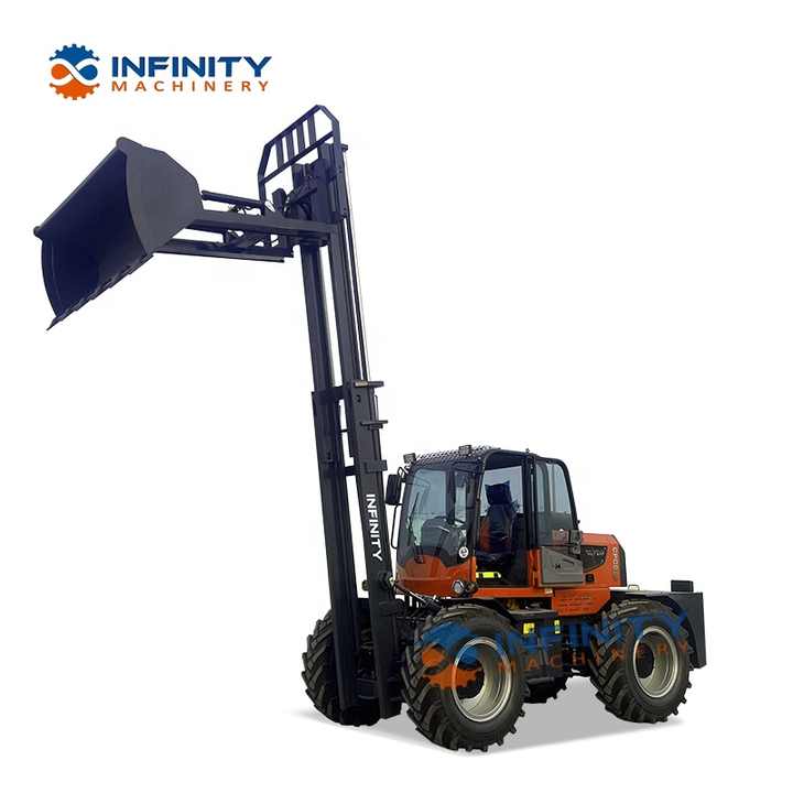Four Wheel Drive Hydraulic Lift Diesel Off Road 4x4 All-terrain Rough Forklift 5ton| Alibaba.com
