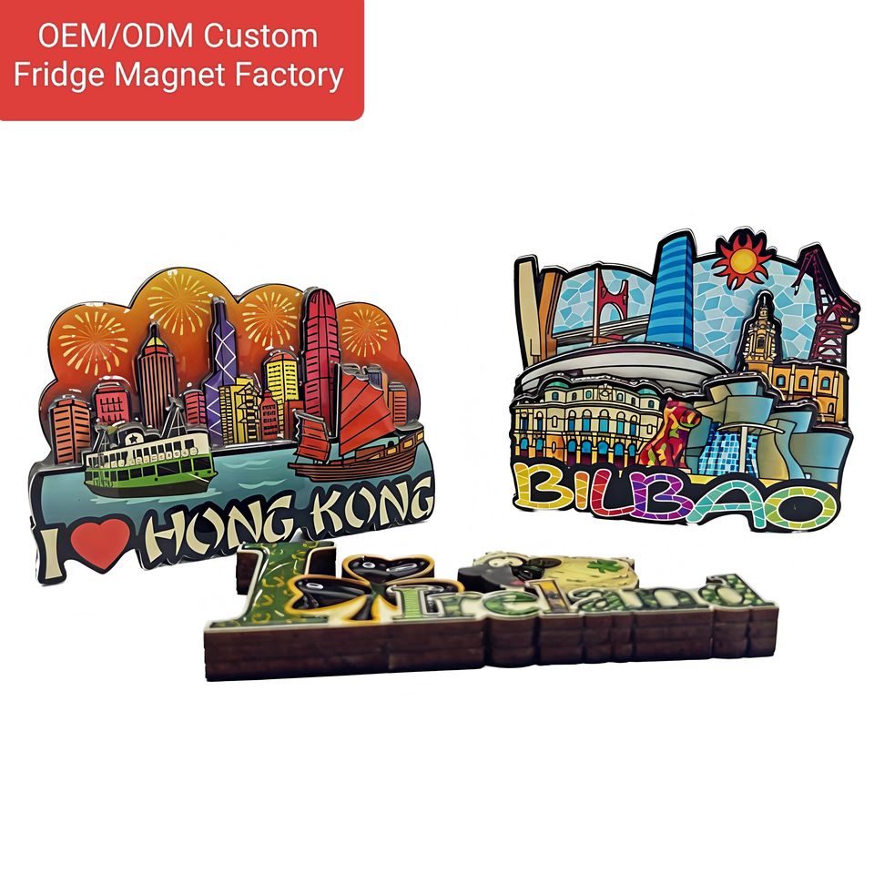 Custom Logo Fridge Magnets - Modern Design & Painted Technique