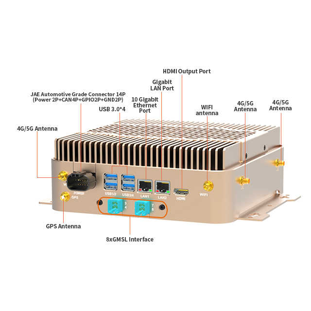 Nvidia Jetson AGX ORIN 64G 275tops T906G AI Edge Computing Gateway 8 ...