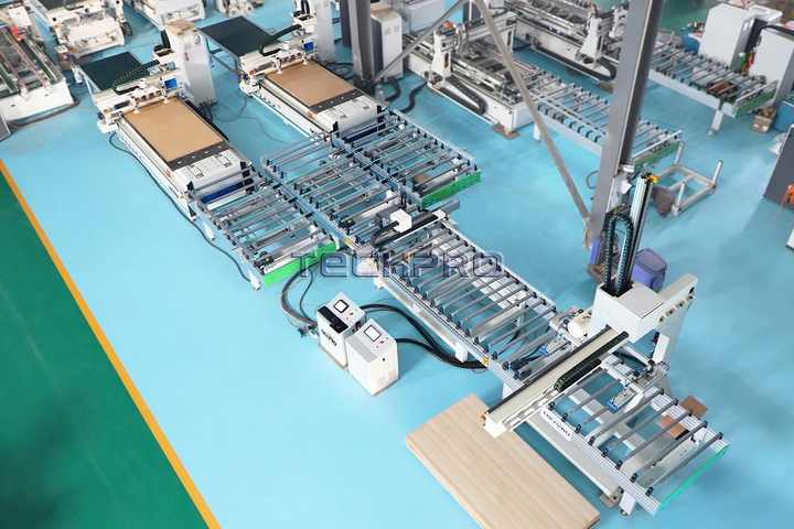 Cnc Nesting Automatic Panel Furniture Production Line Solution Wooden ...
