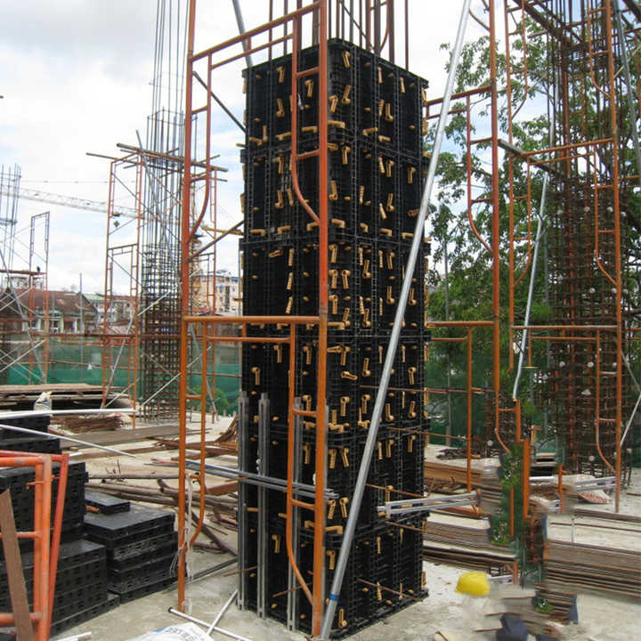 Plastic Formwork Circle Column Slab Formwork System for Construction ...