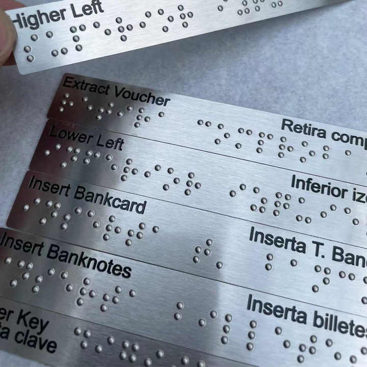 Support Braille Customization Stainless Steel Braille Board With Raised ...