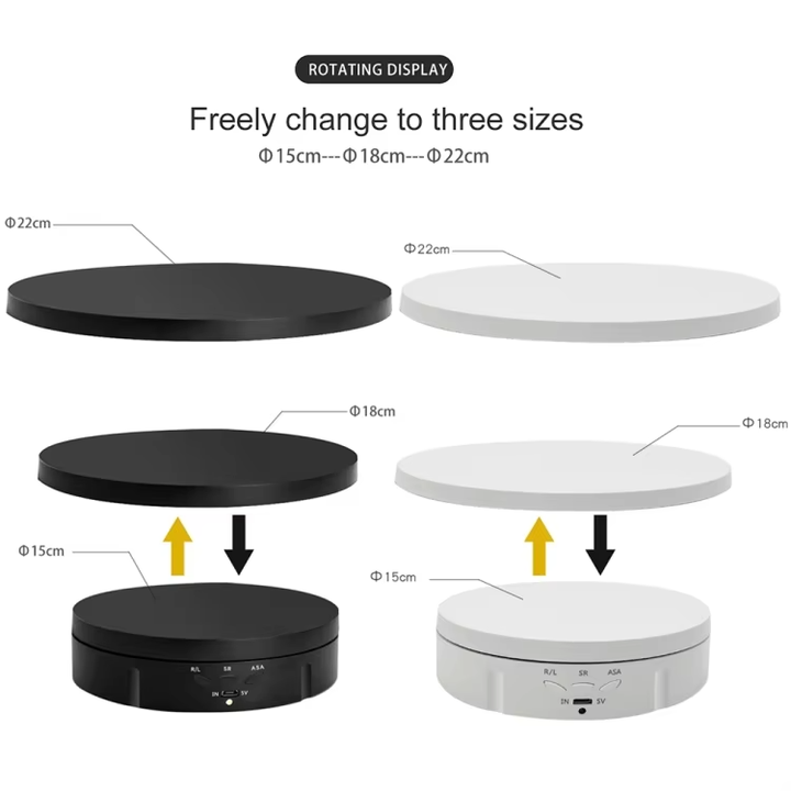 360 Degree Photography Turntable Rotating Electric Turntable Motorized ...