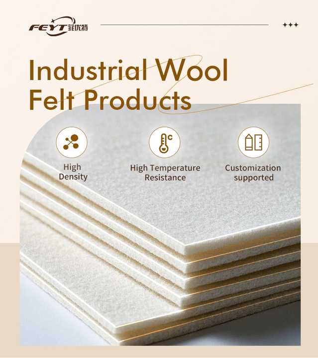 Wear-resistant Industrial Felt White Wool Felt Fabric Wool Pressed Felt ...