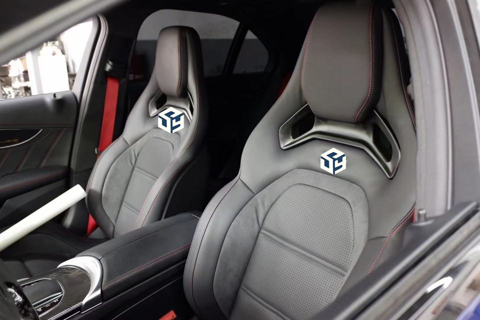 For Mercedes-Benz A45 CLA45 W176 W177 AMG Recaro Black Leather Bucket ...