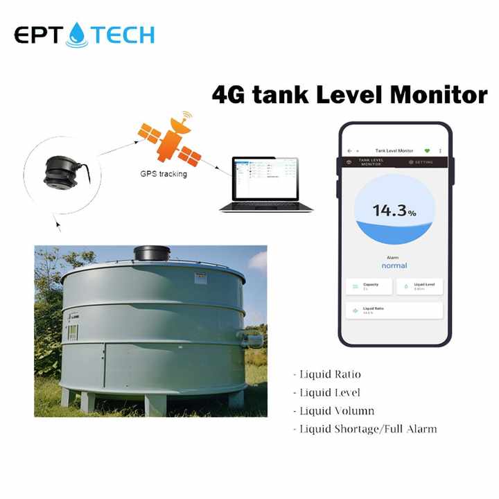 EPTTECH TLC-2206 4G Network Ultrasonic Sensor for Waste Management